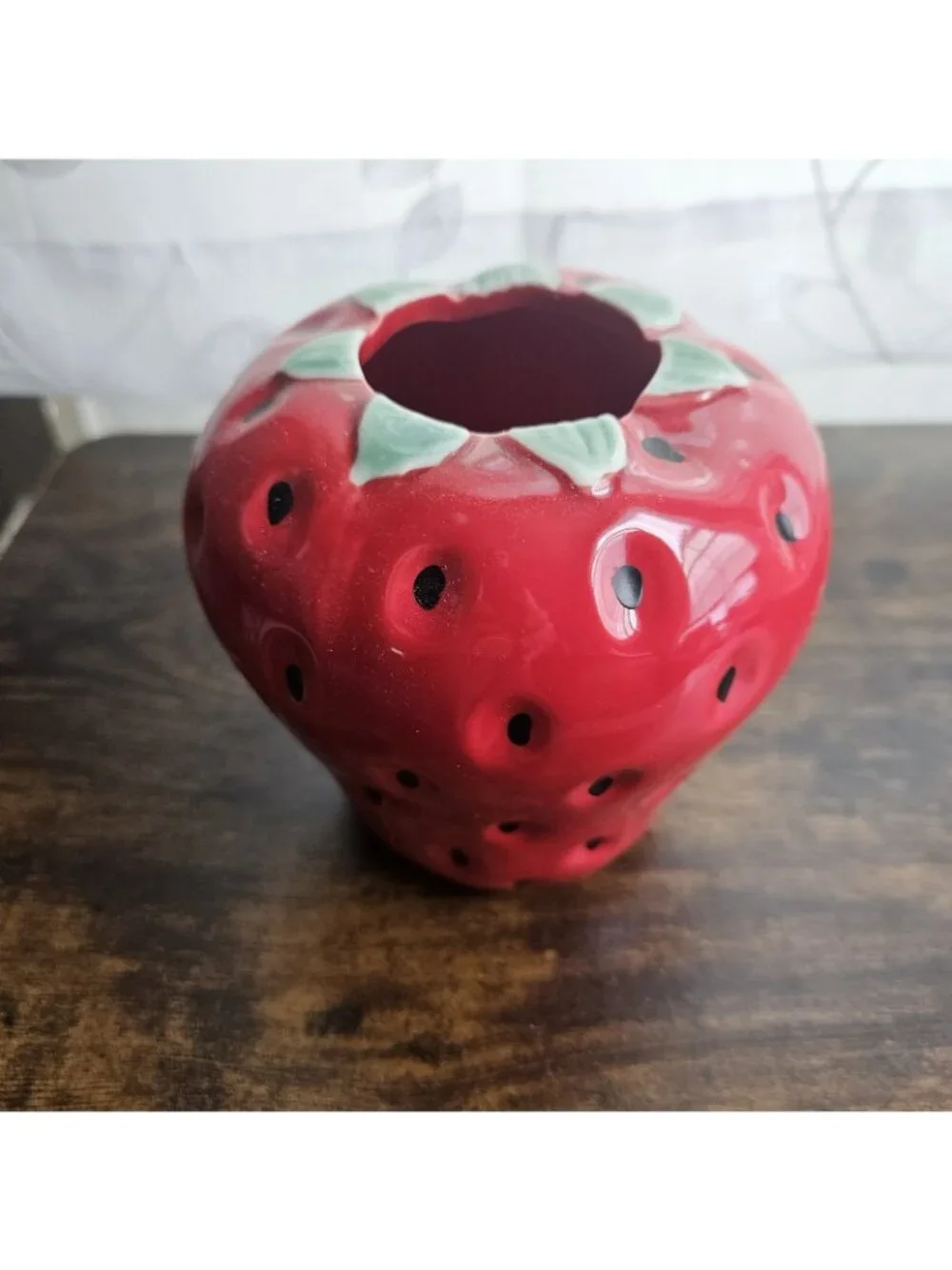 Ashland | Accents | Strawberry Shaped Ceramic Planter Vase 45 Red ...